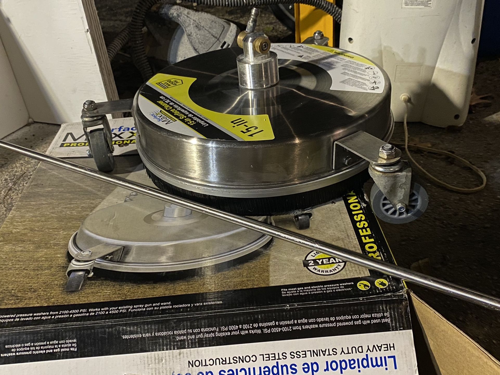 Surface Maxx 15 Inch Surface Cleaner & 36” Wand - Pressure Washer ...