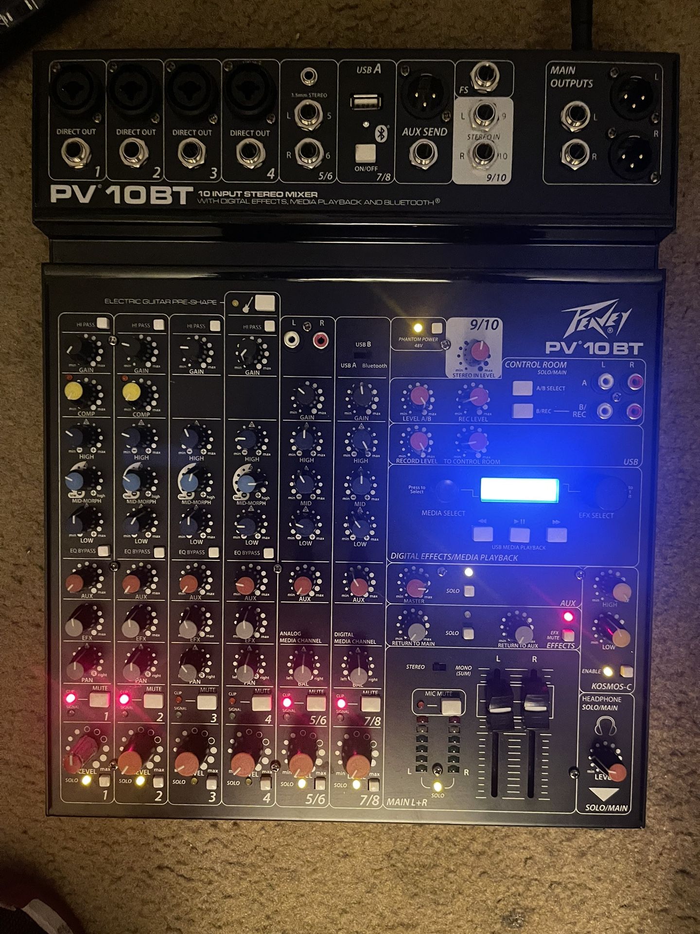 Peavey PV-10BT - 10 Channel Mixer $175 for Sale in Huntington Beach, CA - OfferUp