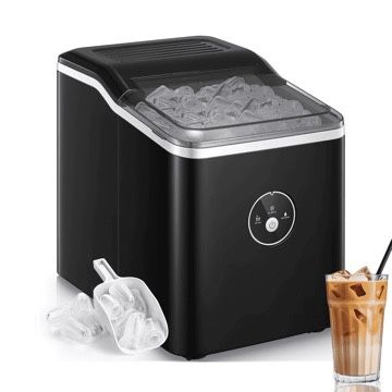 Ice Maker Countertop, 30 lbs Ice in 24 Hrs, 9 Bullet Ice in 5 Minutes ...