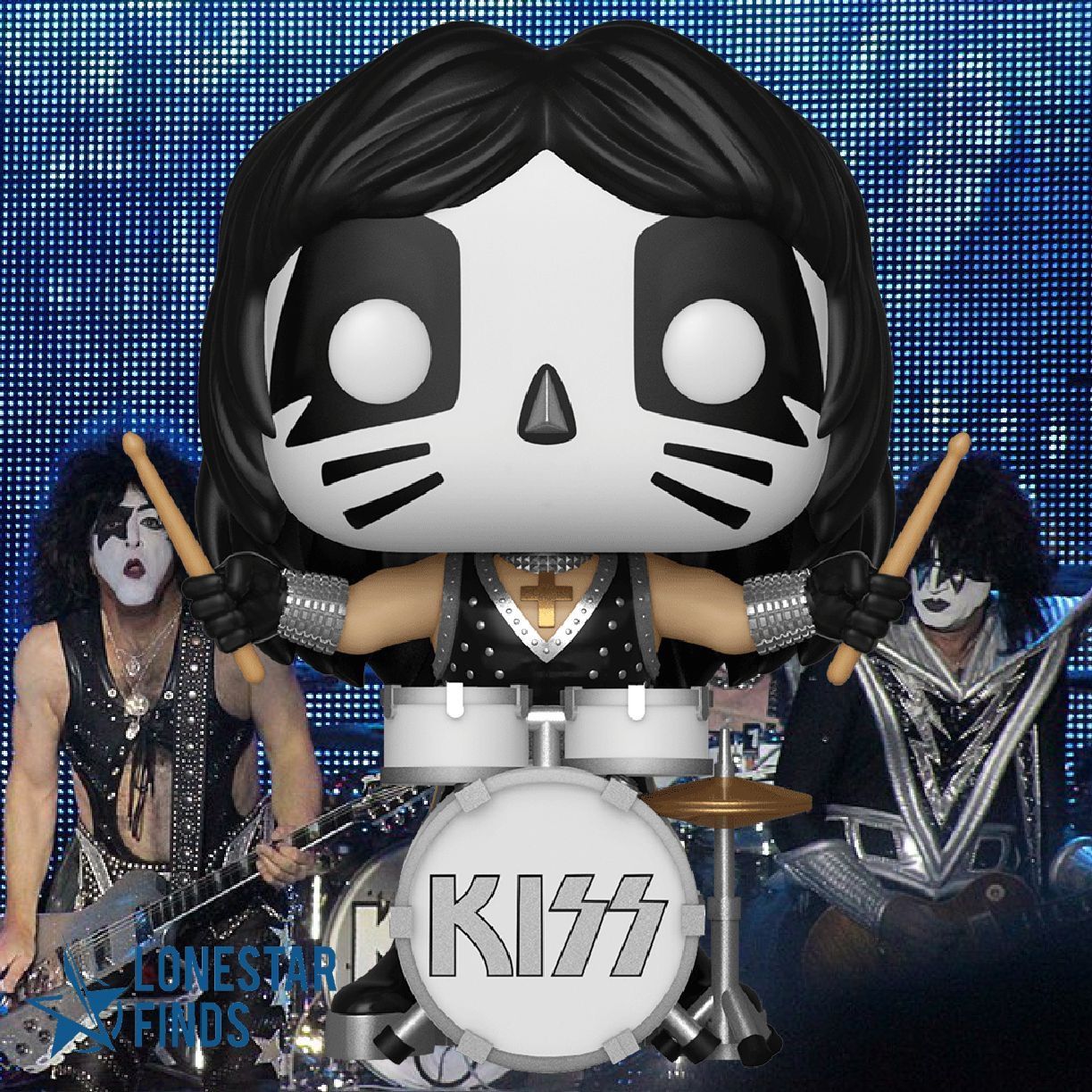 Funko POP! Rocks Kiss Drummer The Catman Rock n Roll Figure #124! for ...
