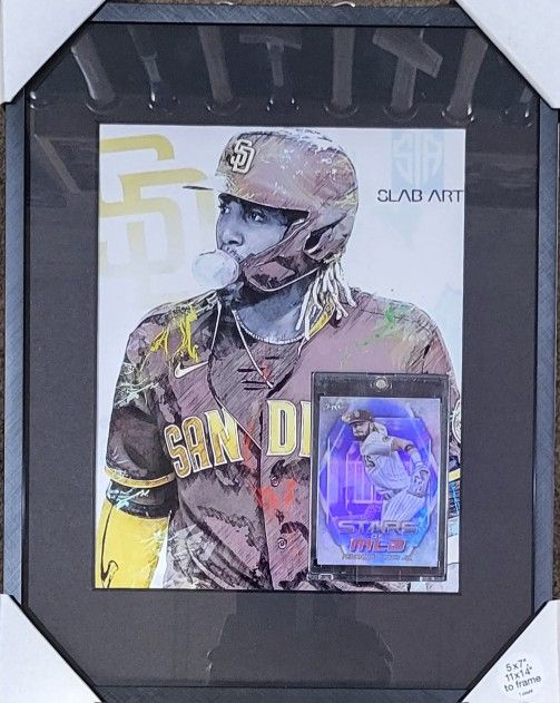 Padres Fernando Tatis Jr Signed, JSA-Certified, Custom-Framed, Large-Size Photo Display Piece ...