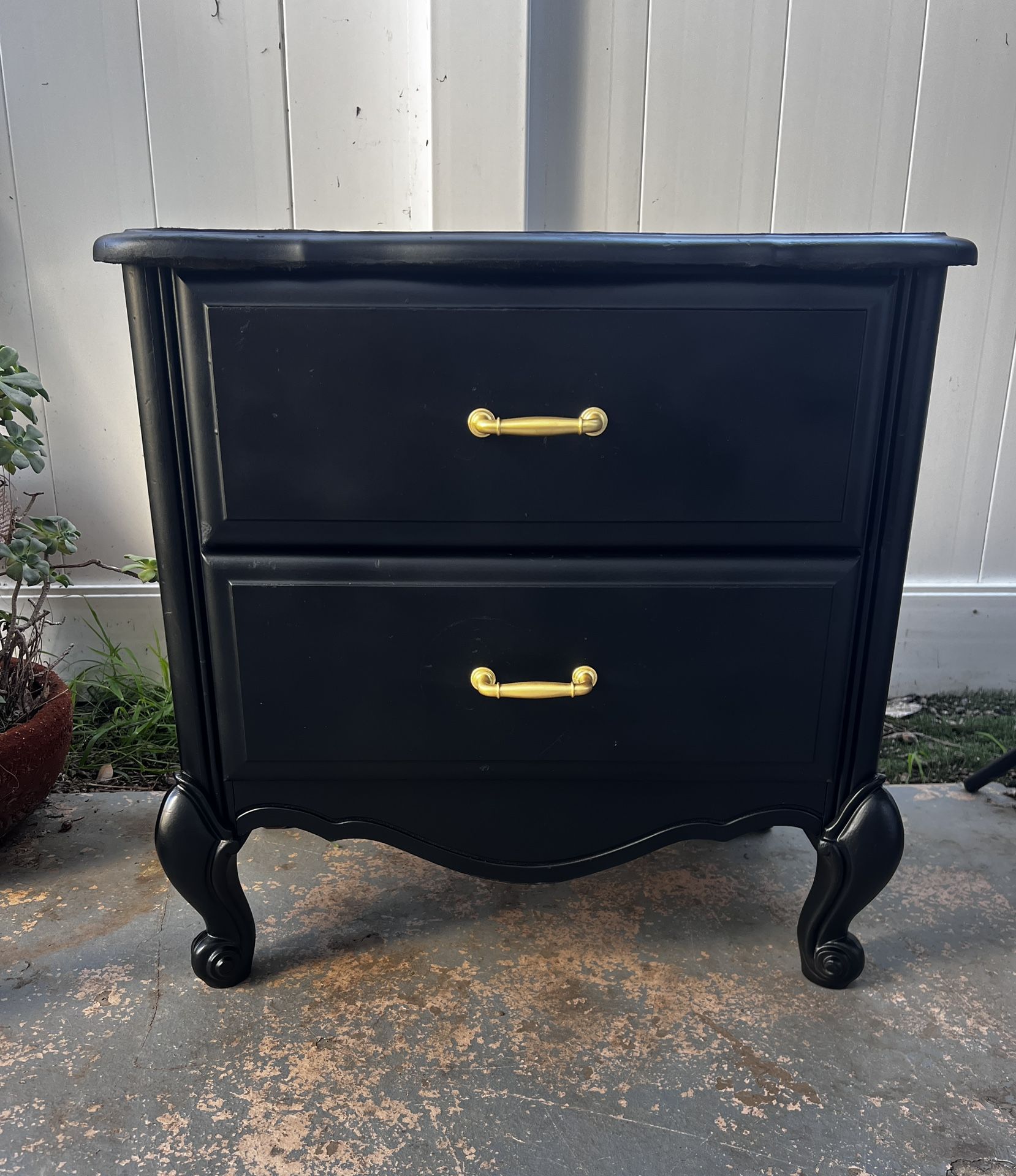 *MUST GO TODAY *Single Black Two Drawer Nightstand for Sale in Anaheim ...