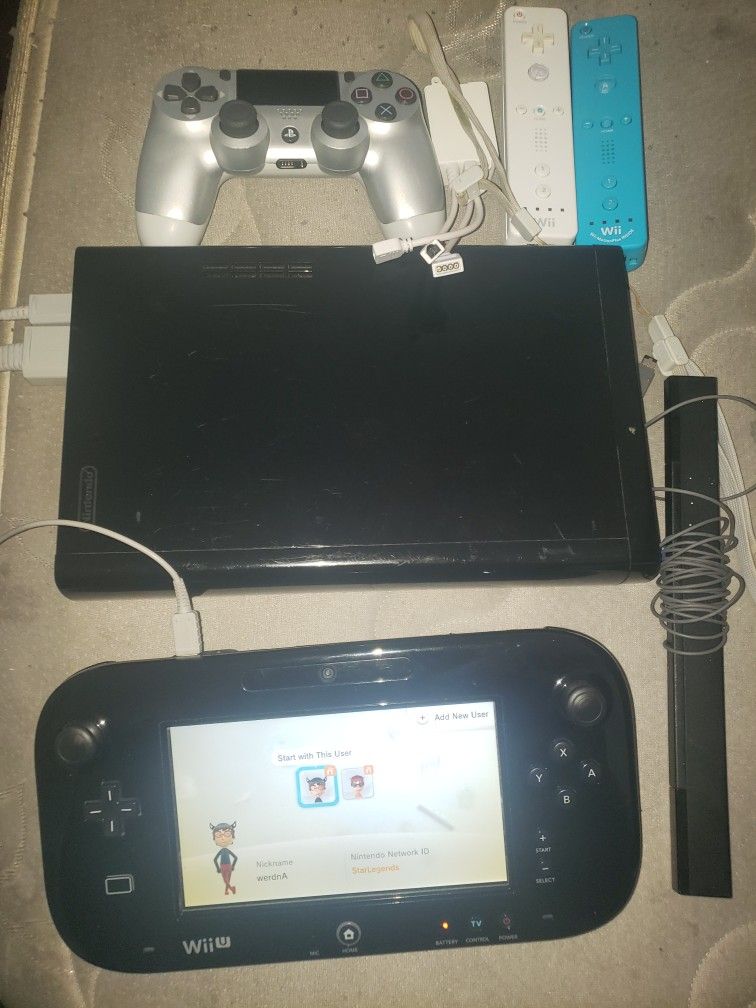 Wii U Nintendo Gaming System 32 Gb Comes With Controller Sensor And ...