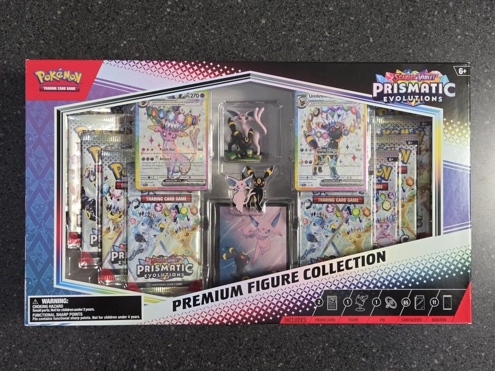Pokemon Prismatic Evolutions Premium Figure Collection Box for Sale in ...