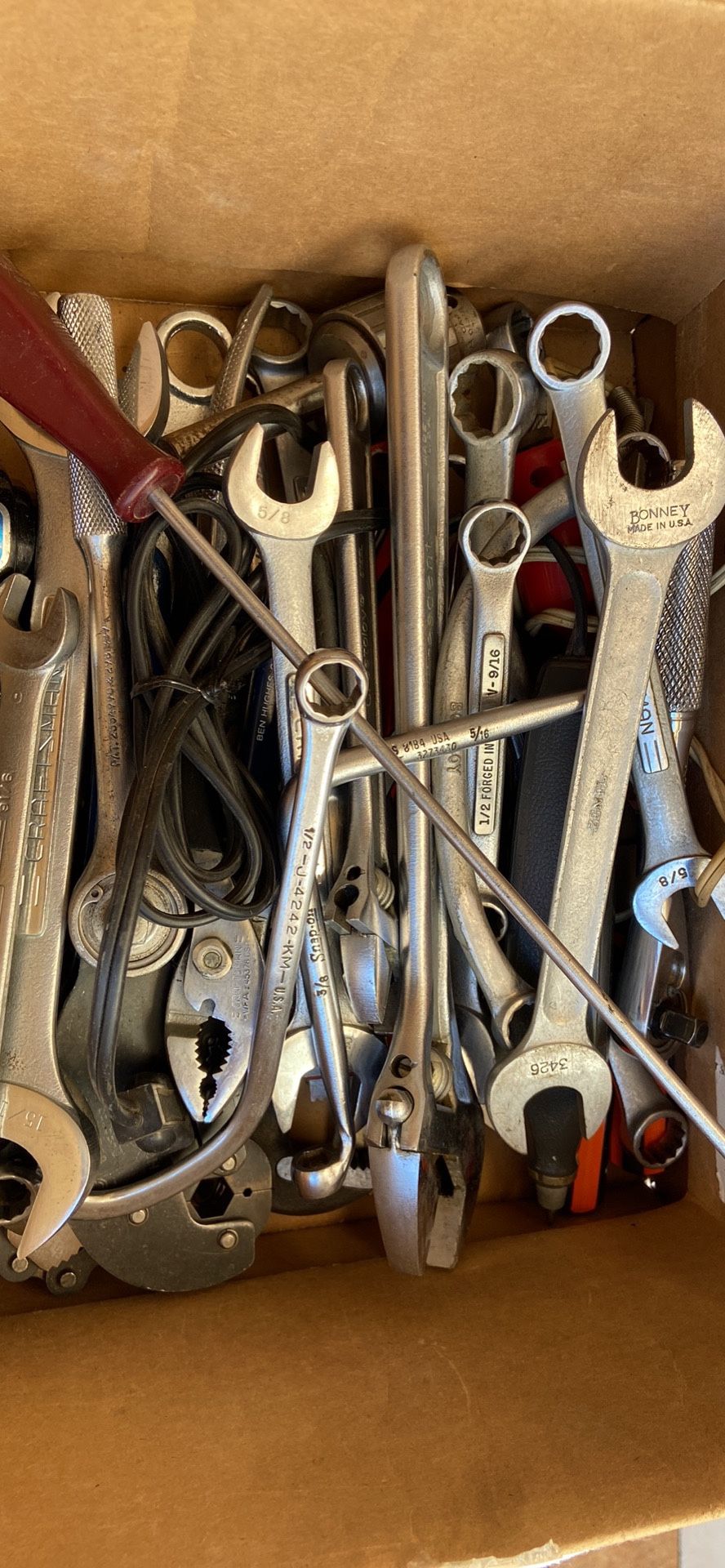 Box Full Of Tools Snap-On, Bonney, Williams, Rigid, Craftsman All Made ...