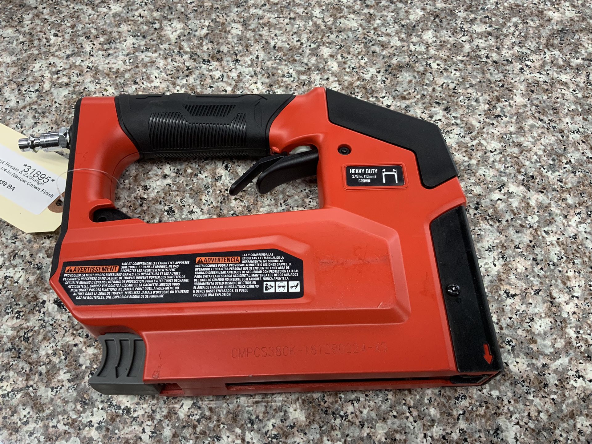 Craftsman pneumatic stapler cmpcs38 store