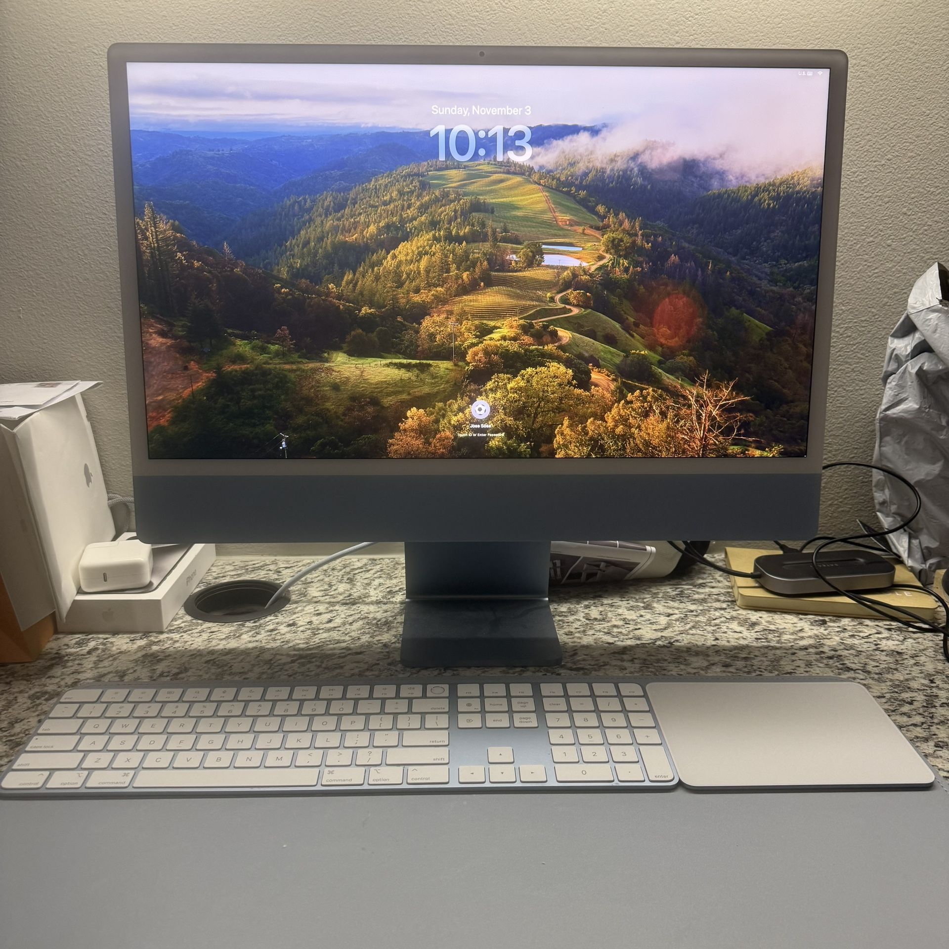 Apple 2023 iMac 24” M3 chip-Blue with AppleCare for Sale in Austin, TX ...