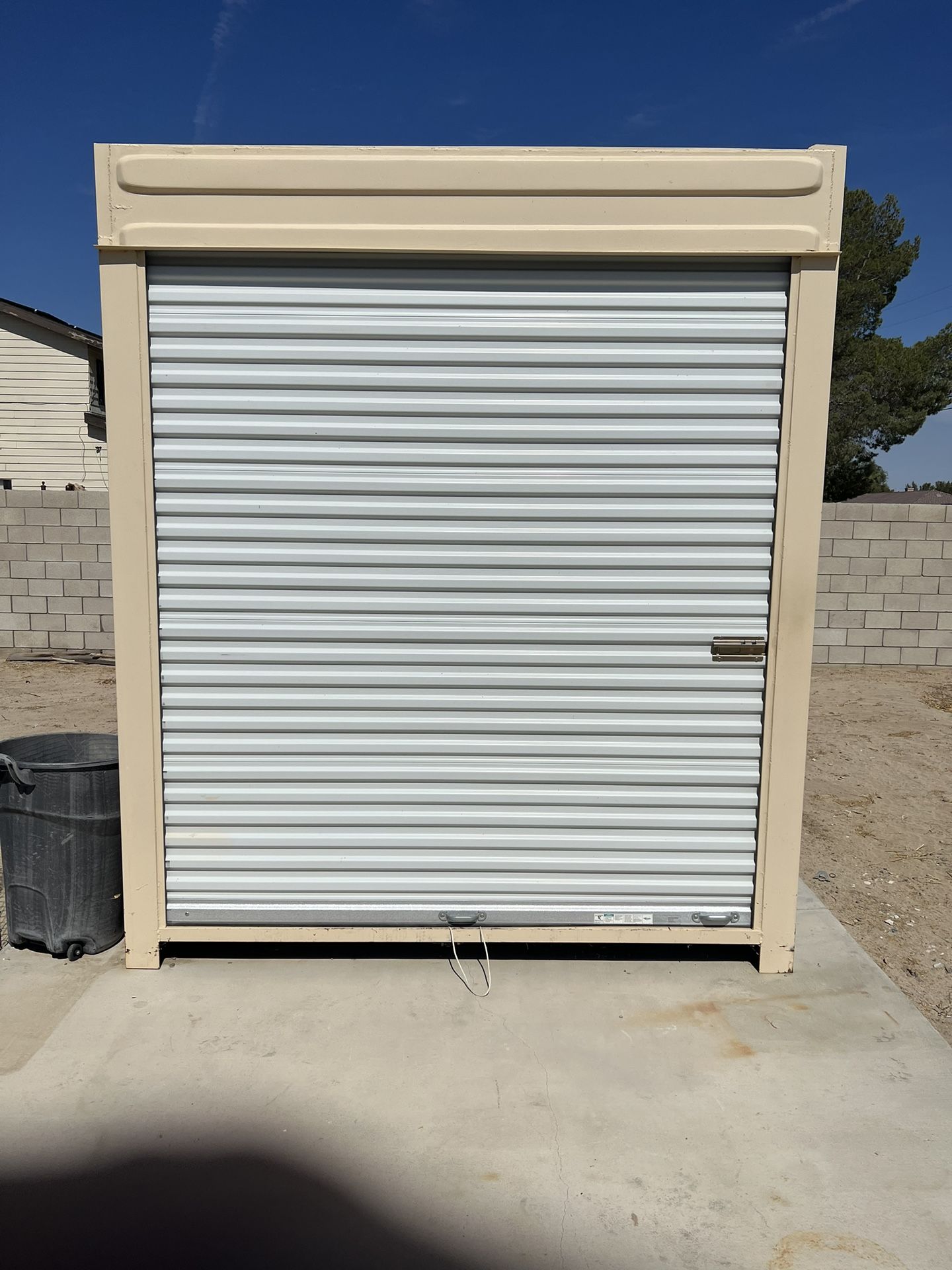 8’ X 20’ Storage Container (8.5’ Height) Conex with Janus steel roll up ...