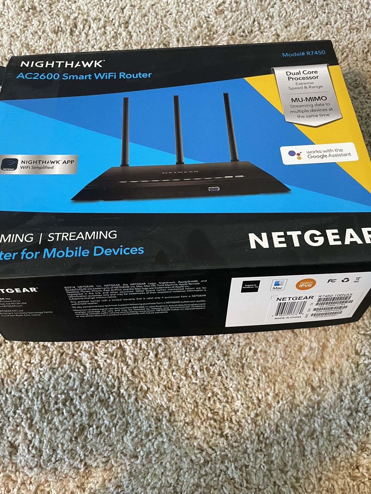 NETGEAR Nighthawk Smart WiFi Router (R7450) for Sale in Atlanta, GA ...