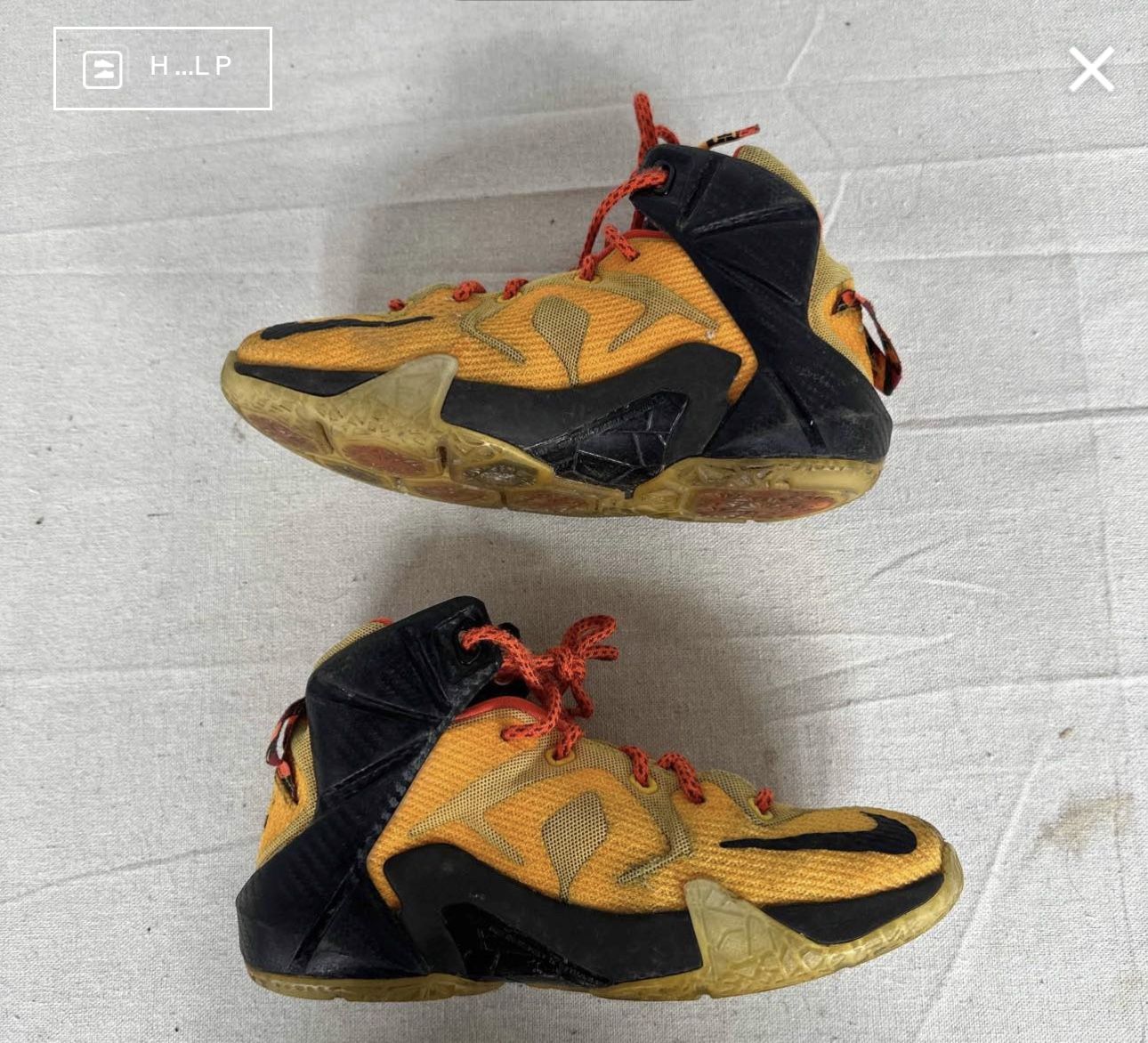 Lebron 12 Black And Yellow