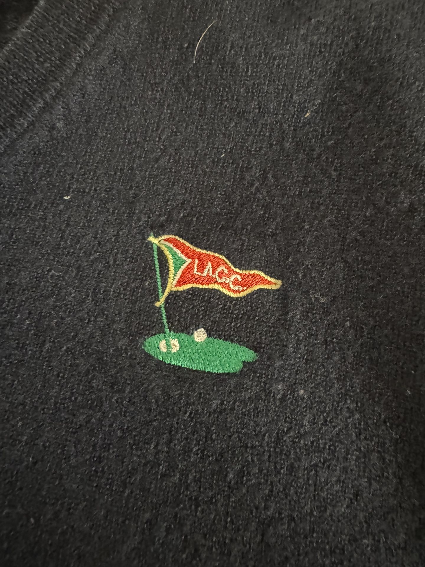 Vintage Peter Millar - Los Angeles Country Club Wool Golf Vest Sweater ...