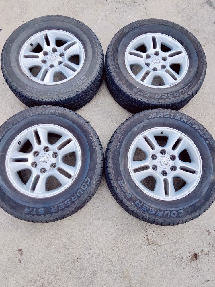 Four Lexus GX470 Factory OEM Wheels 17x7.5 Aluminum Alloy 5 Double ...