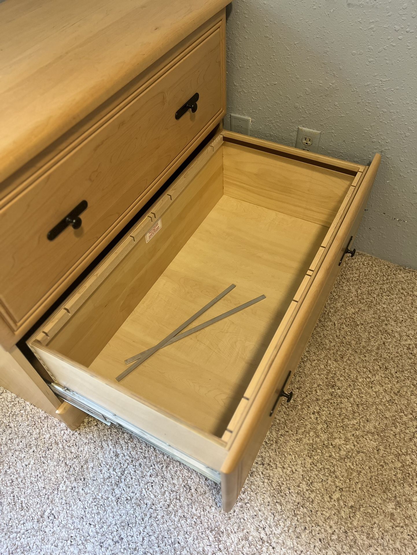 Real Wood Desk w/Hutch & FREE Matching File Cabinet for Sale in ...