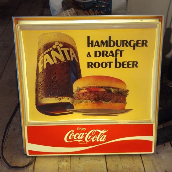 Vintage Coca Cola Fanta Sign Light Up Sign for Sale in Los Angeles, CA ...