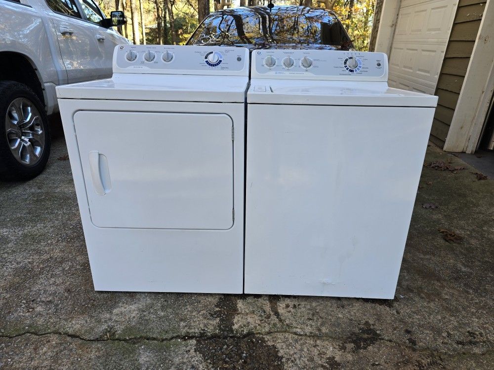 FREE DELIVERY GE LARGE CAPACITY WASHER AND DRYER SETWORKS LIKE-NEW for ...