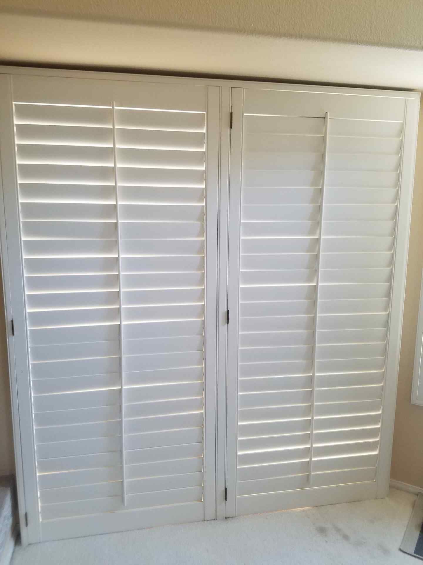White plantation shutters for patio sliders for Sale in San Marcos, CA ...