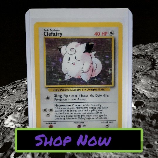 [M/P] Clefairy Base Set Unlimited Holo Rare #5/102 Pokemon TCG for Sale ...