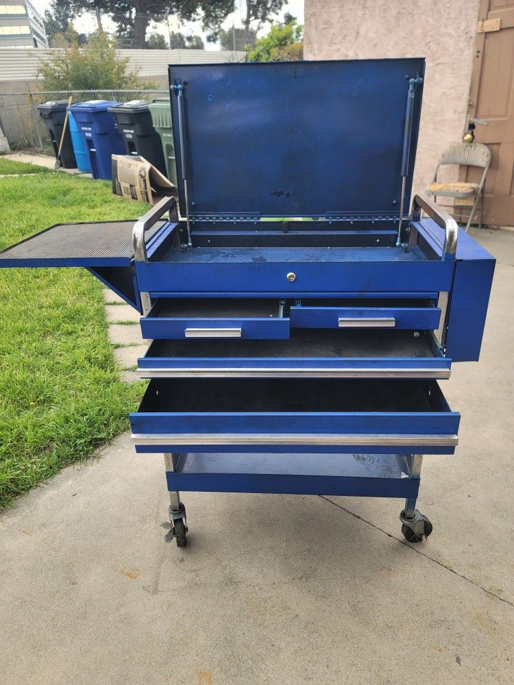 Blue Point By Snap on Rolling Tool Box Toolbox Cart Chest Cabinet With ...