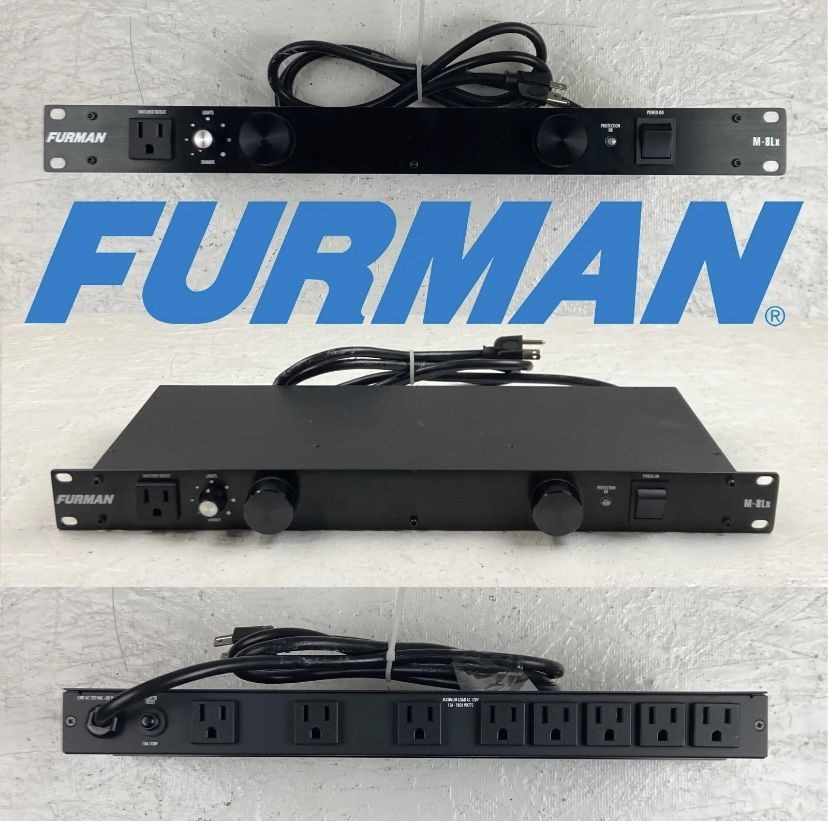 Furman M-8Lx Power Line Conditioner & Surge Protector With Lights Rack ...