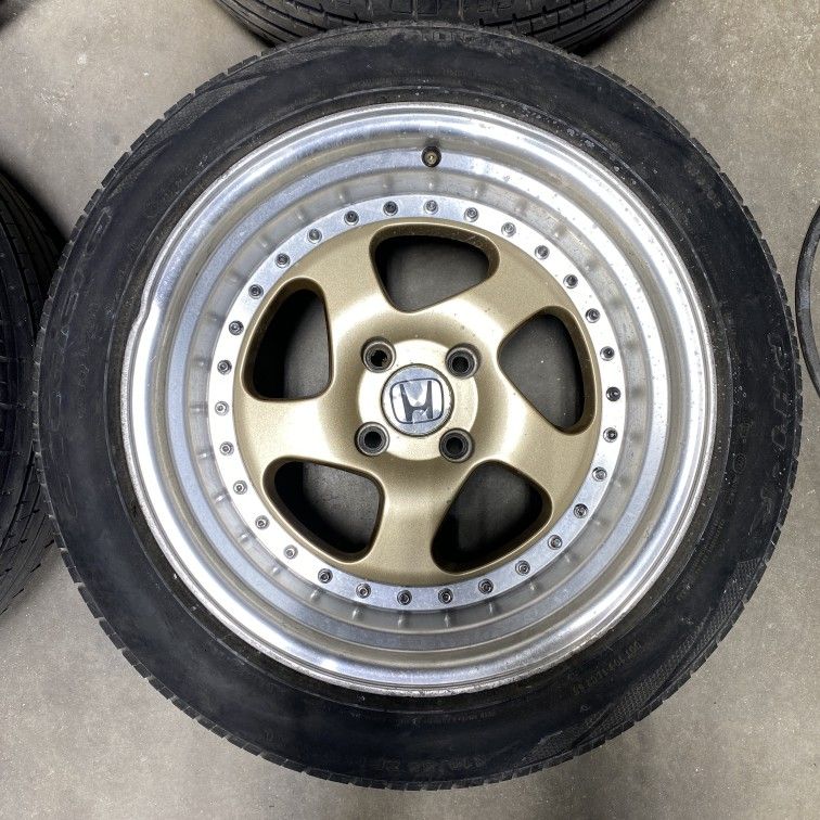 J172 Gold and Chrome 5 spoke deep dish Wheels 16 inch Wheels for Sale ...