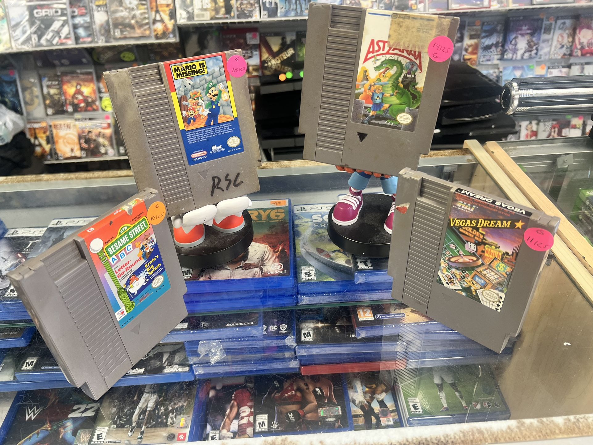 Lot of 4 Nintendo NES Various Titles Video Game Cartridges Only ...