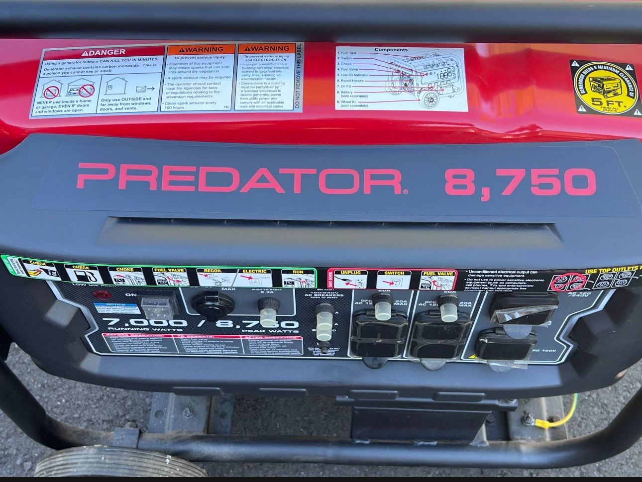 Predator 8750 Watt Portable Generator for Sale in Chula Vista, CA - OfferUp
