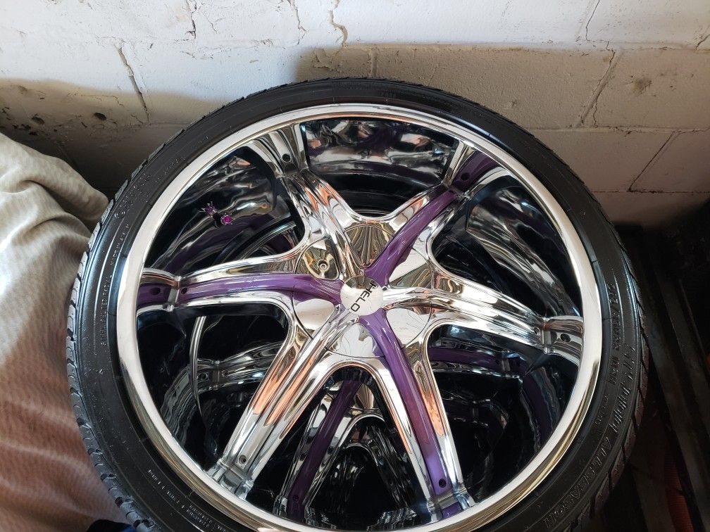 Helo 22 inch rims package for Sale in Bellevue, NE - OfferUp