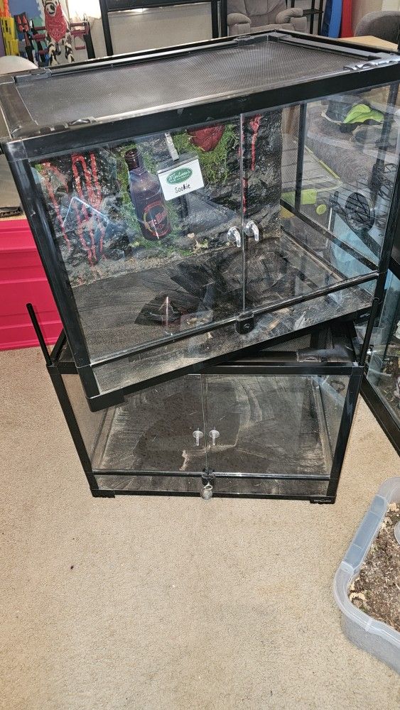 2x 34 Gallon Stacking Terrariums reptizoo for Sale in Las Vegas, NV ...