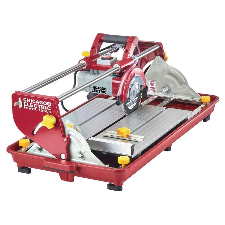 Chicago Electric 7 in. 1.5 hp bridge tile saw w Tile Saw Blade for Sale in Los Angeles CA OfferUp