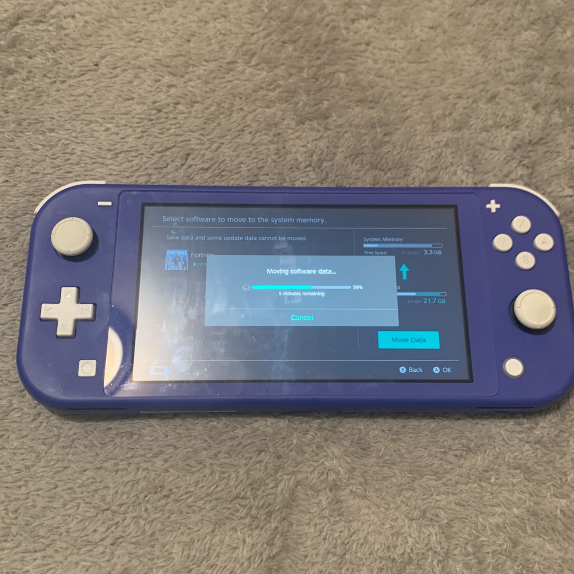 Purple/Blue Nintendo Switch Lite (READ DESCRIPTION) for Sale in ...