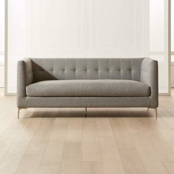 CB2 Holden Grey Tufted Sofa for Sale in Miami, FL - OfferUp
