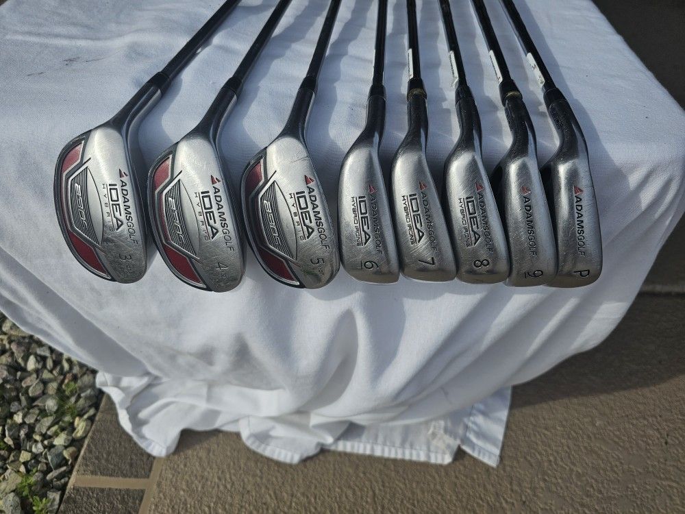 Adams Lefty a3os Hybrids 3h,4h,5h,6,7,8,9,PW for Sale in Sun City, AZ ...