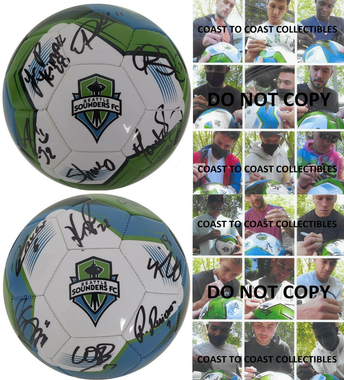 2021 Seattle Sounders Team Autographed Logo Soccer Ball for Sale in ...