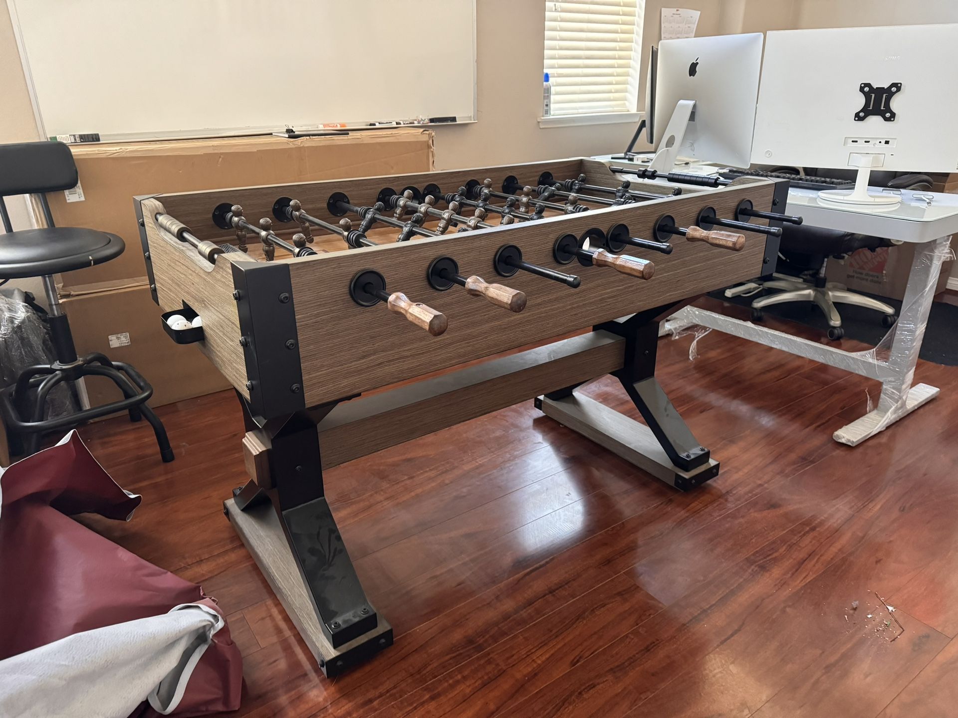 Costco Well Universal Foosball Table Game Room Man Cave Foozball for ...
