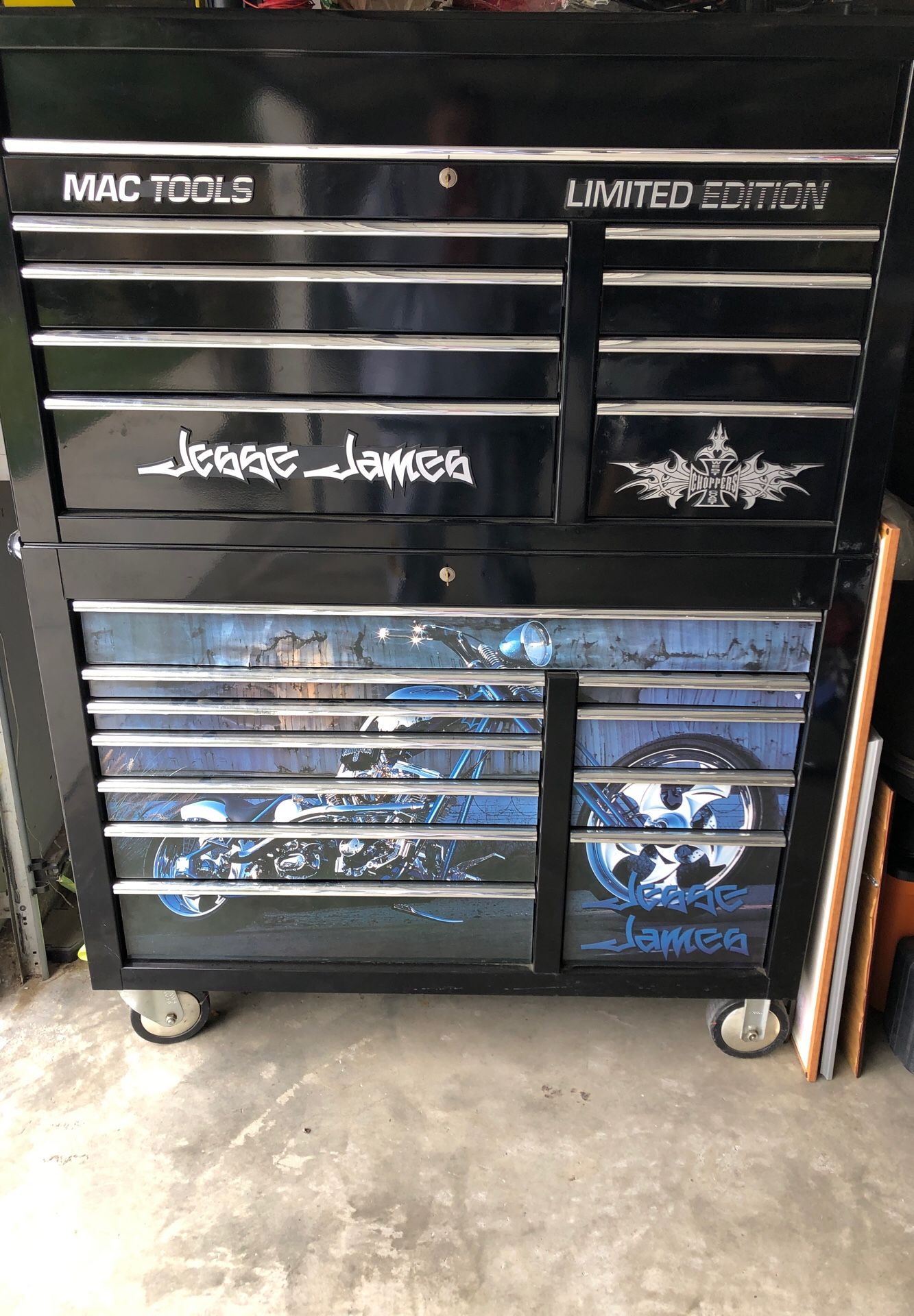Mac tools special edition Jessie James double stack tool box with Mac ...