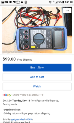 Multimeter (Matco Diagnostics) for Sale in Ocala, FL - OfferUp