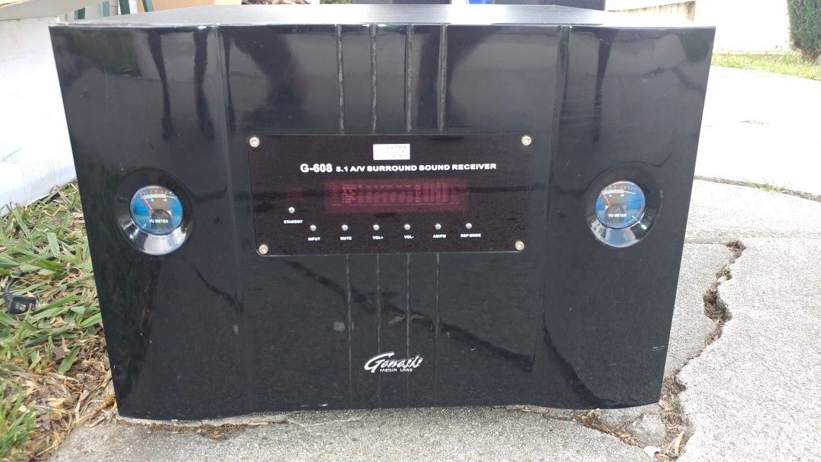 Genesis Media Labs G-608 5.1 A/V Surround Sound Receiver/ Stereo for ...