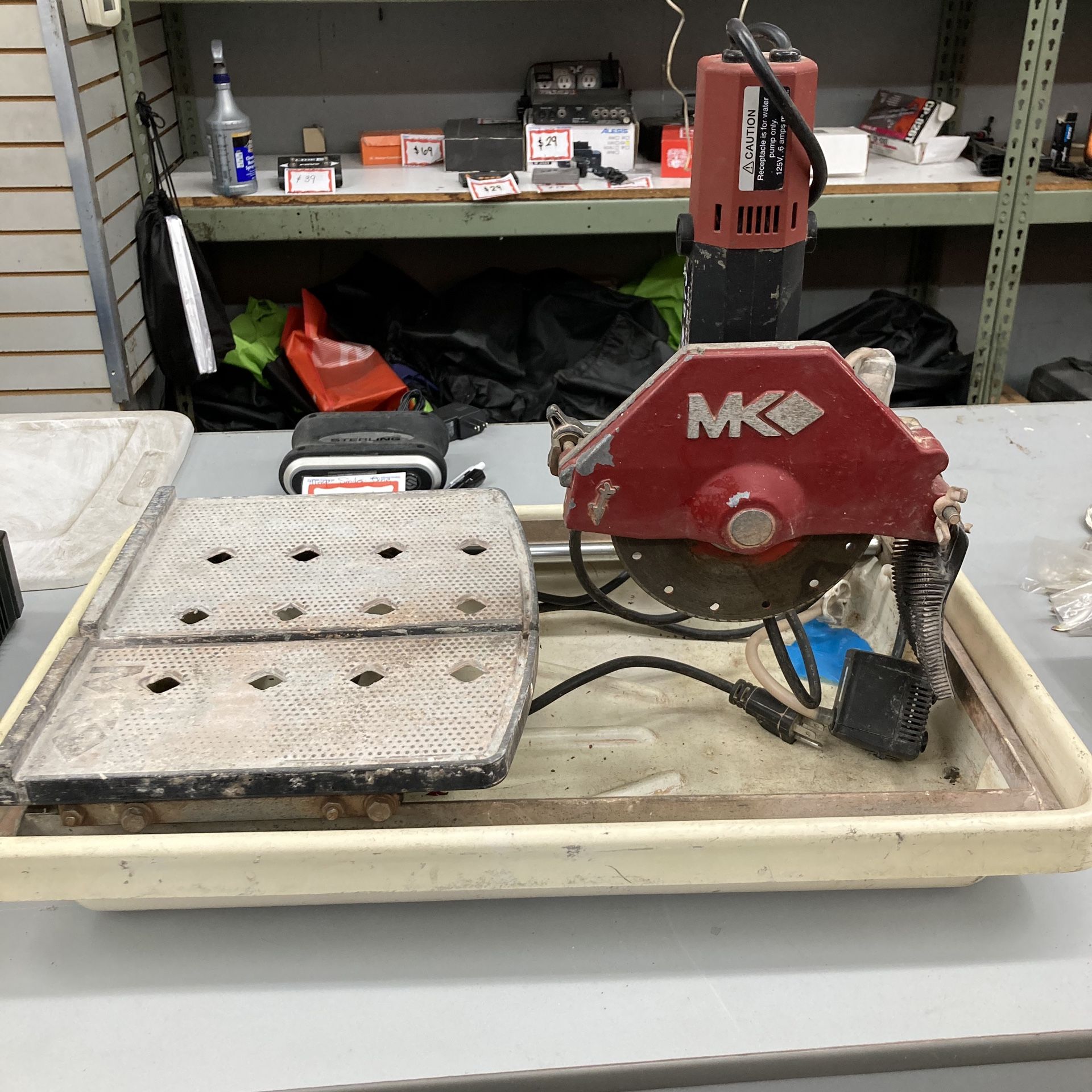 MK Diamond MK-370 1/2" HP, 5.3 Amps/ 7" Wet Cutting Tile Saw for Sale ...