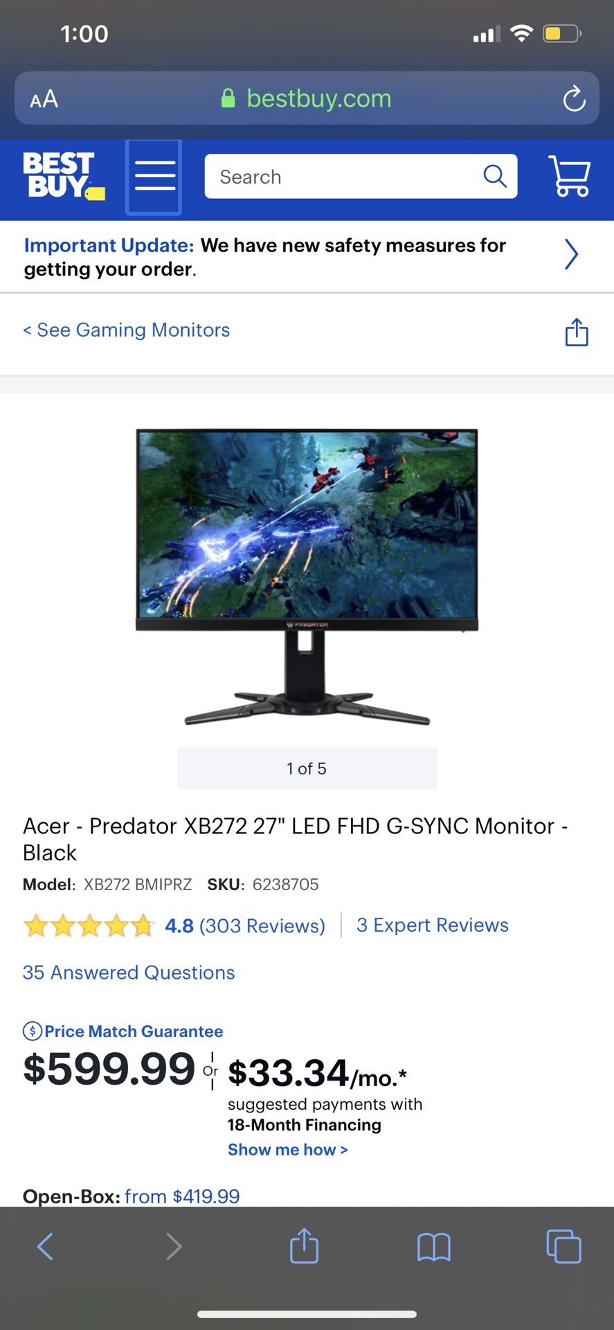 Gaming computer with 244hz monitor keyboard mouse for Sale in Los ...