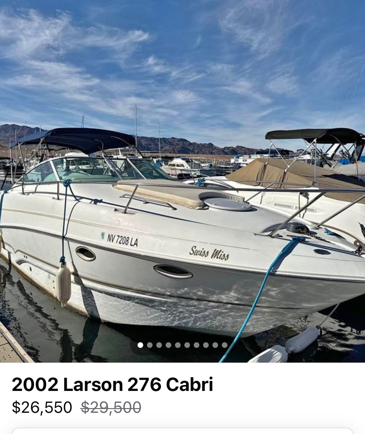 2002 Larson 276 Cabrio With Slip! for Sale in Las Vegas, NV - OfferUp
