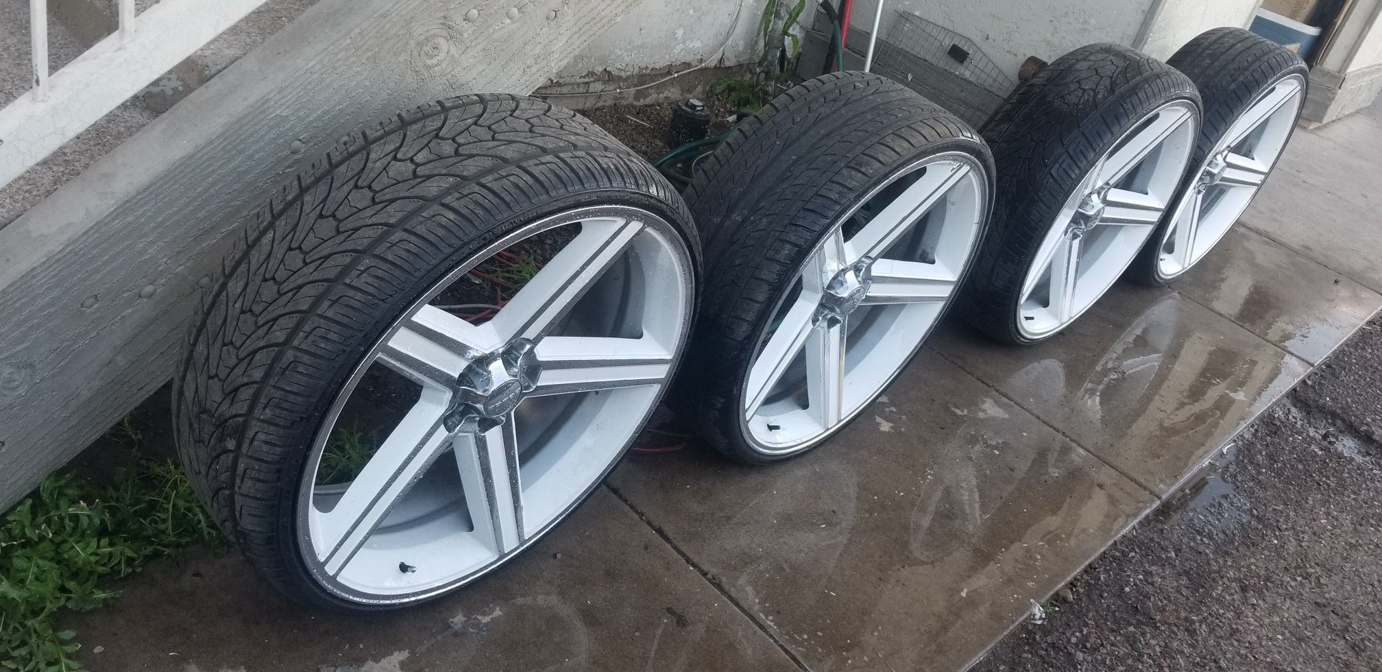 26in white iroc rims 5x127 & 5x5 for Sale in Glendale, AZ - OfferUp