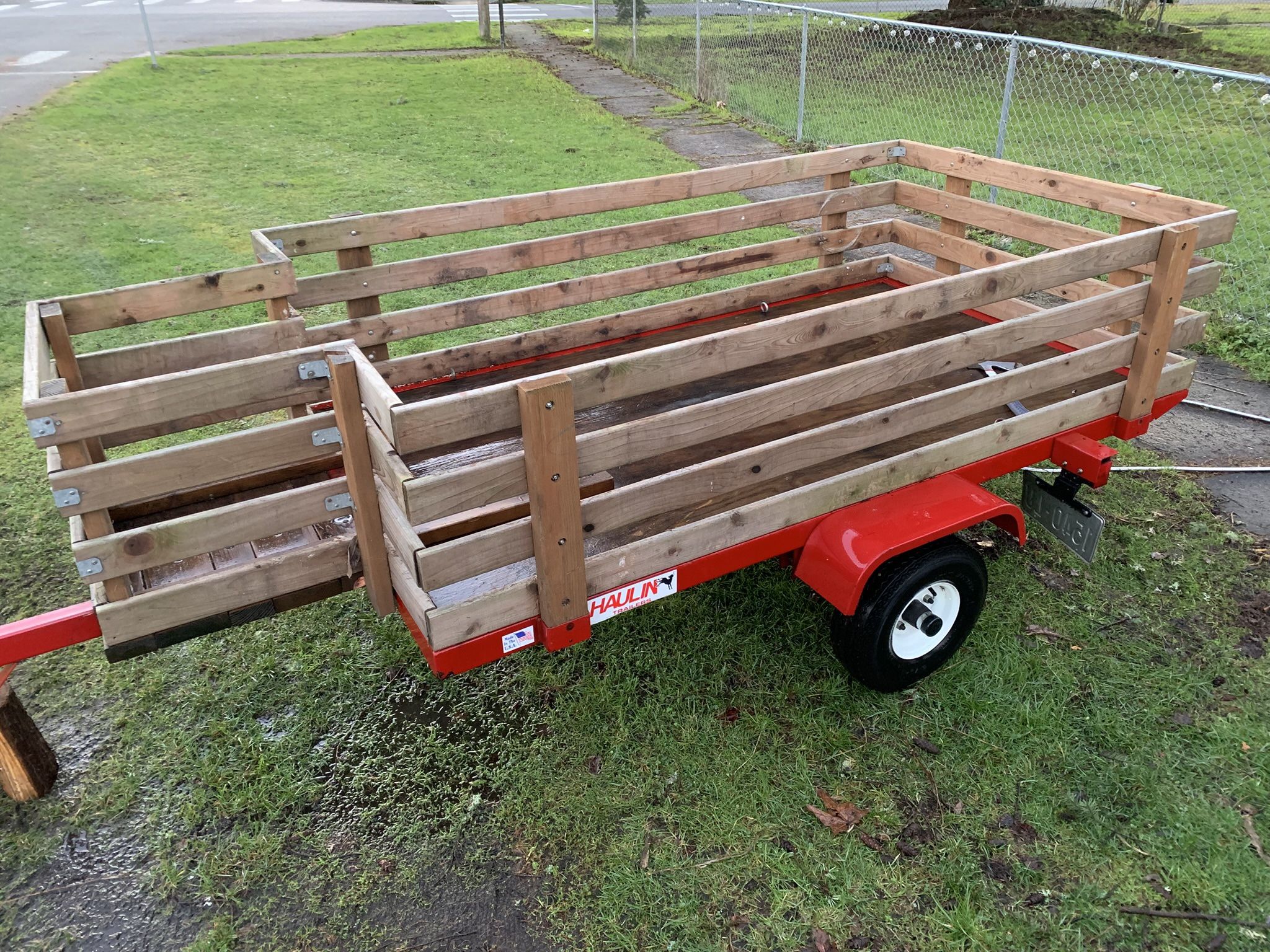 4x10 Utility Trailer Flat Bed With Tilt Dump Feature for Sale in Orting ...