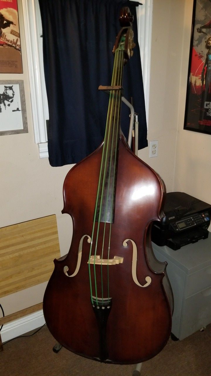 Carlo Robelli 300 series 3/4 Double Bass Upright Bass Stand Up Base for ...