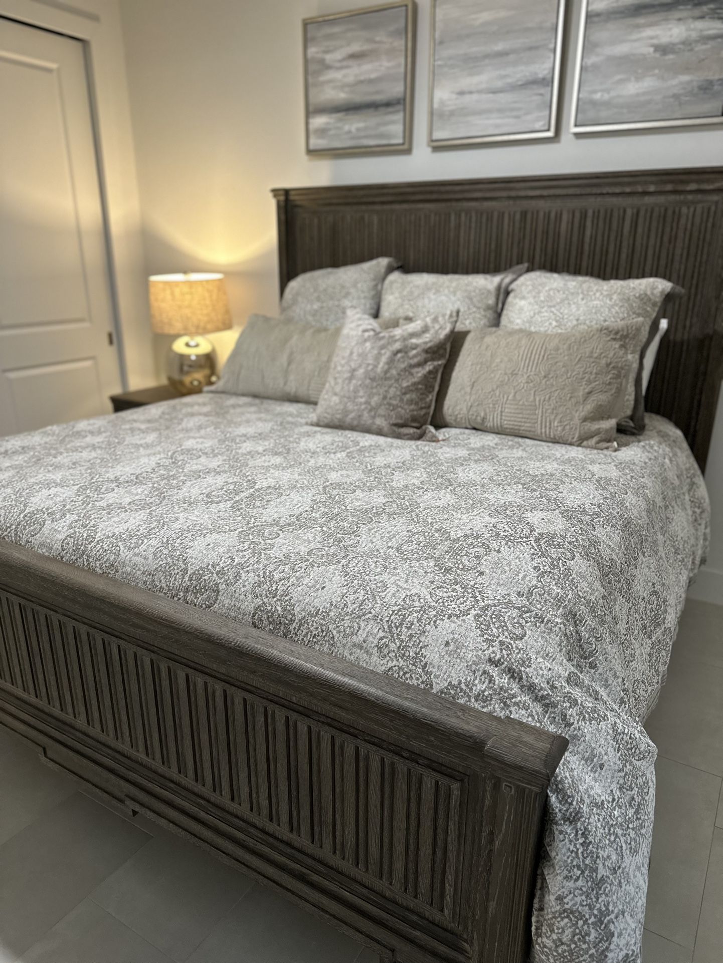 Arhaus King Bed & Nightstand for Sale in Naples, FL - OfferUp