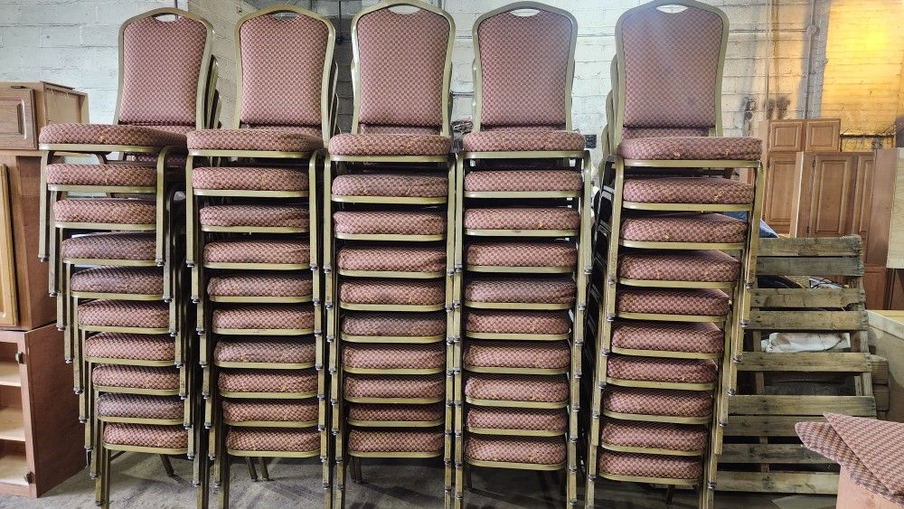 40 Banquet Stacking Chairs $10 for Sale in Detroit, MI - OfferUp