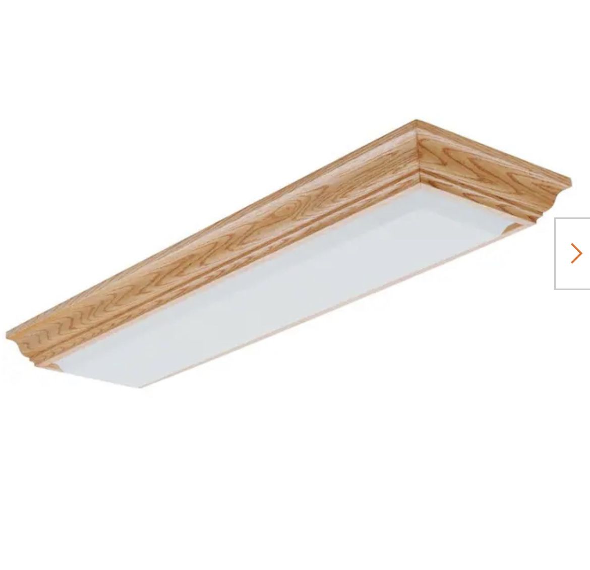 4 Foot Cambridge Oak Flush Mount Fluorescent Light Fixture for Sale in ...