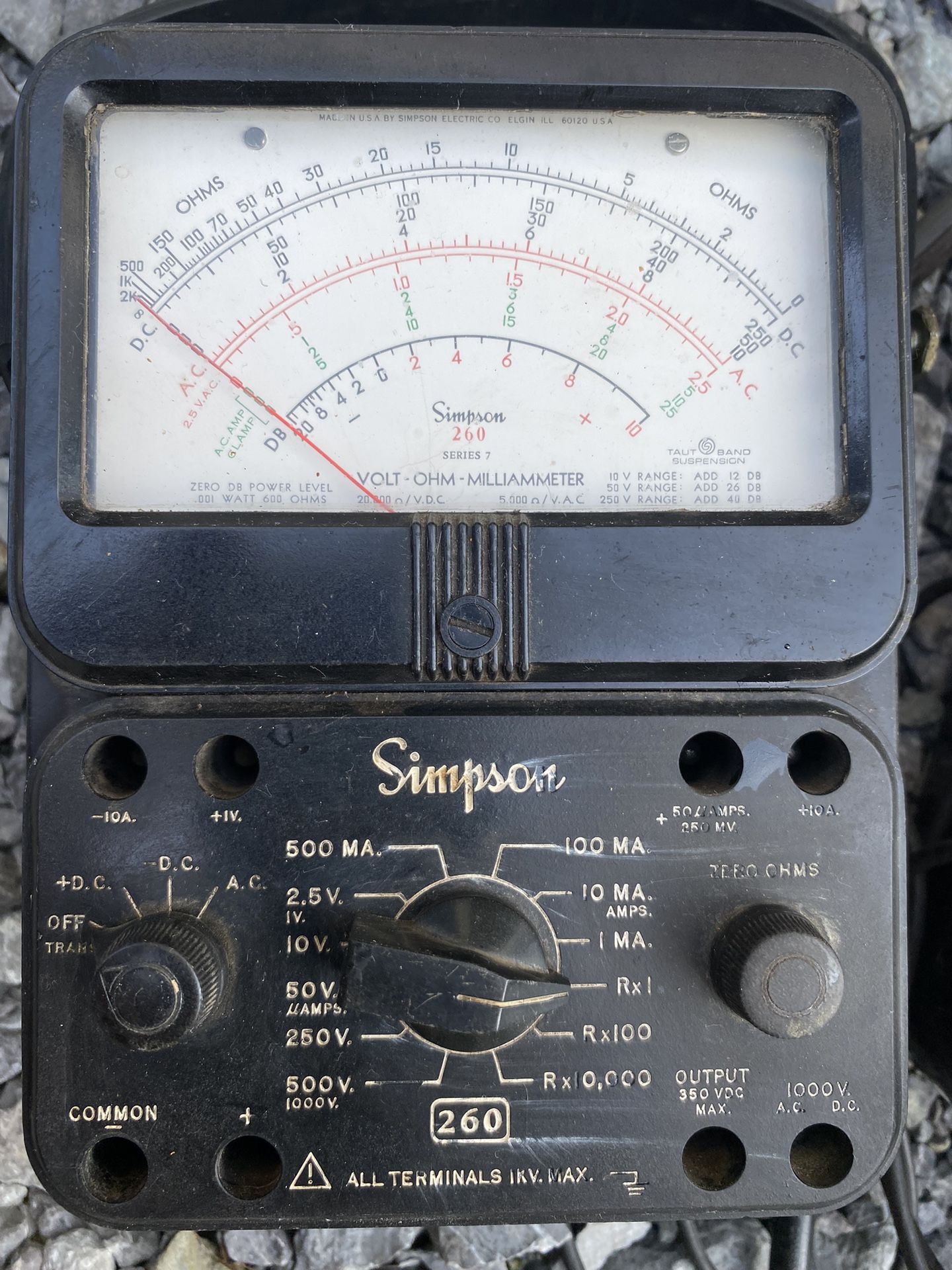 Vintage Voltage Meter