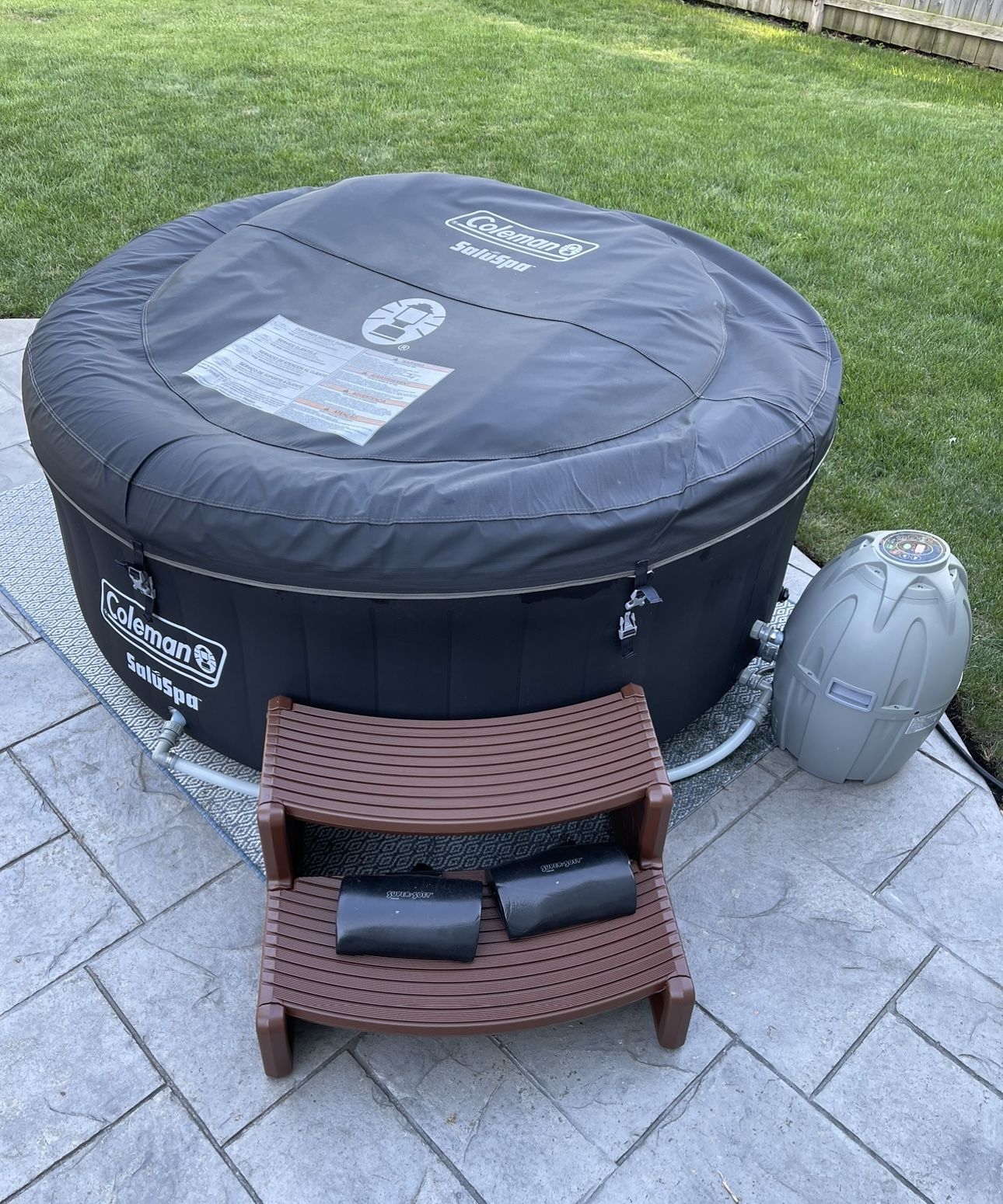 Coleman Saluspa 4-6 Person Portable Hot Tub Jacuzzi With Extras for ...