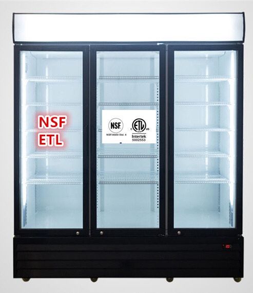 Nsf Refrigerator Glass Door Beer Flower Cooler refrigerators RESTAURANT ...