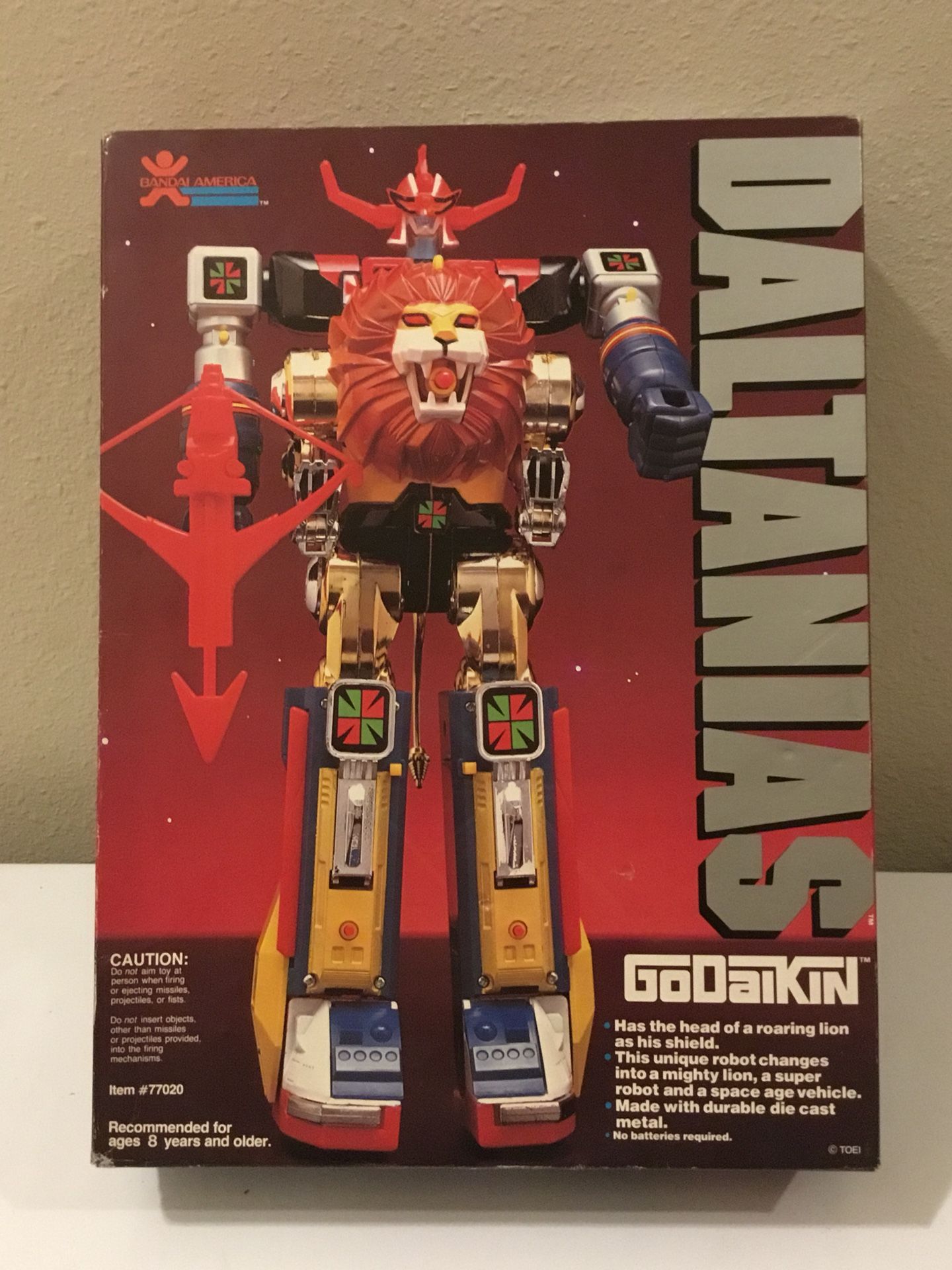 Vintage Original Bandai GoDaikin Daltanias Transforming 1980s Classic ...